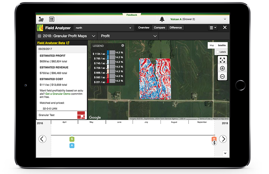 Profit Maps Farm Management Tool Introduced by Deere & Granular ...